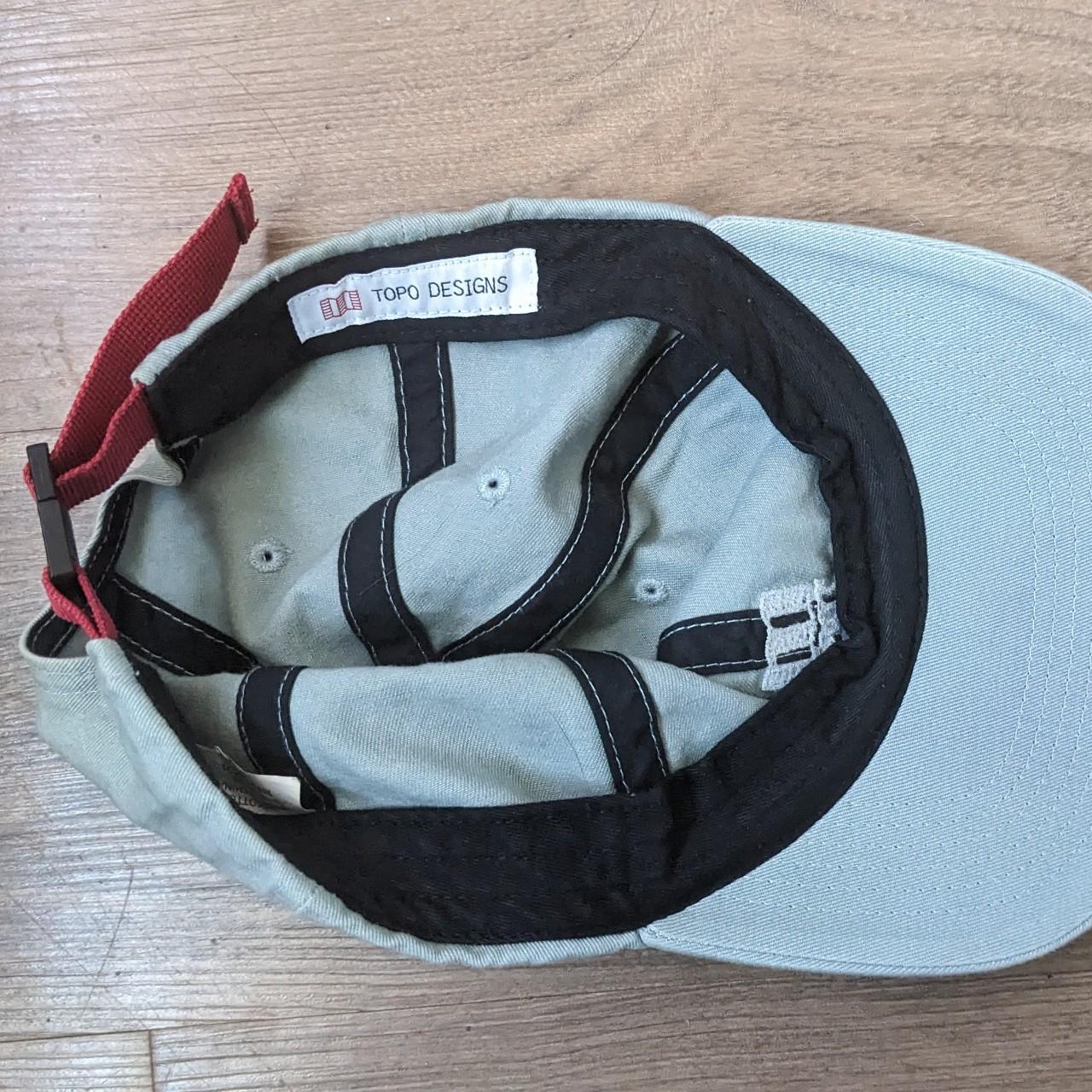 Topo Designs Men's Blue and Green Hat | Depop