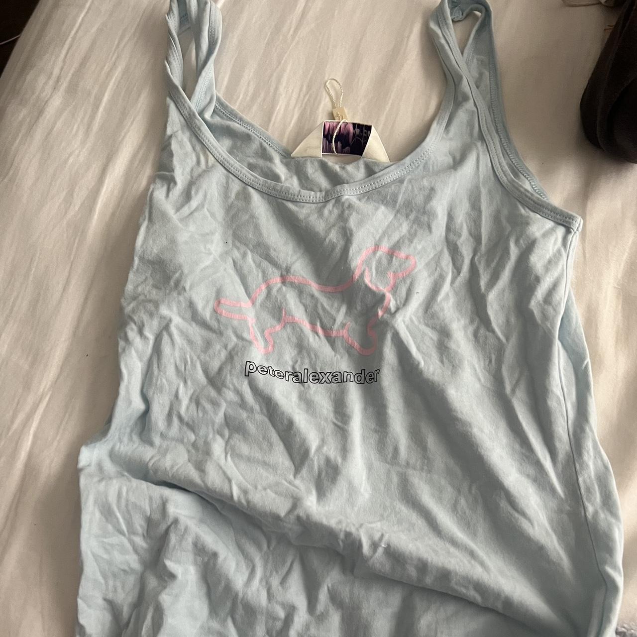$20 peter alexander blue tank size S - Depop