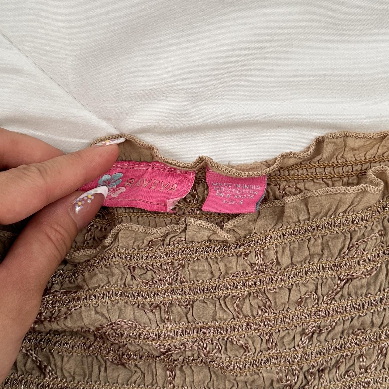 raviya embroidered mini dress - size s (fits s-m) - Depop