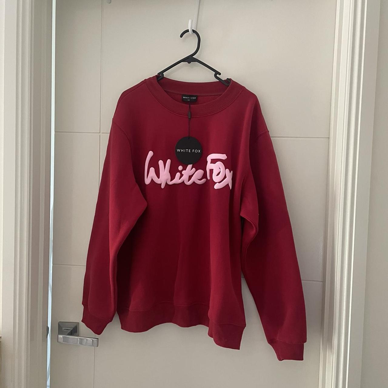 Red whitefox jumper and sweatpants set Brand new... - Depop