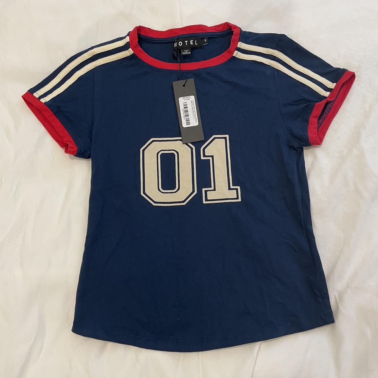 Motel Rocks Navy Tee Size XS (tags on, in original... - Depop