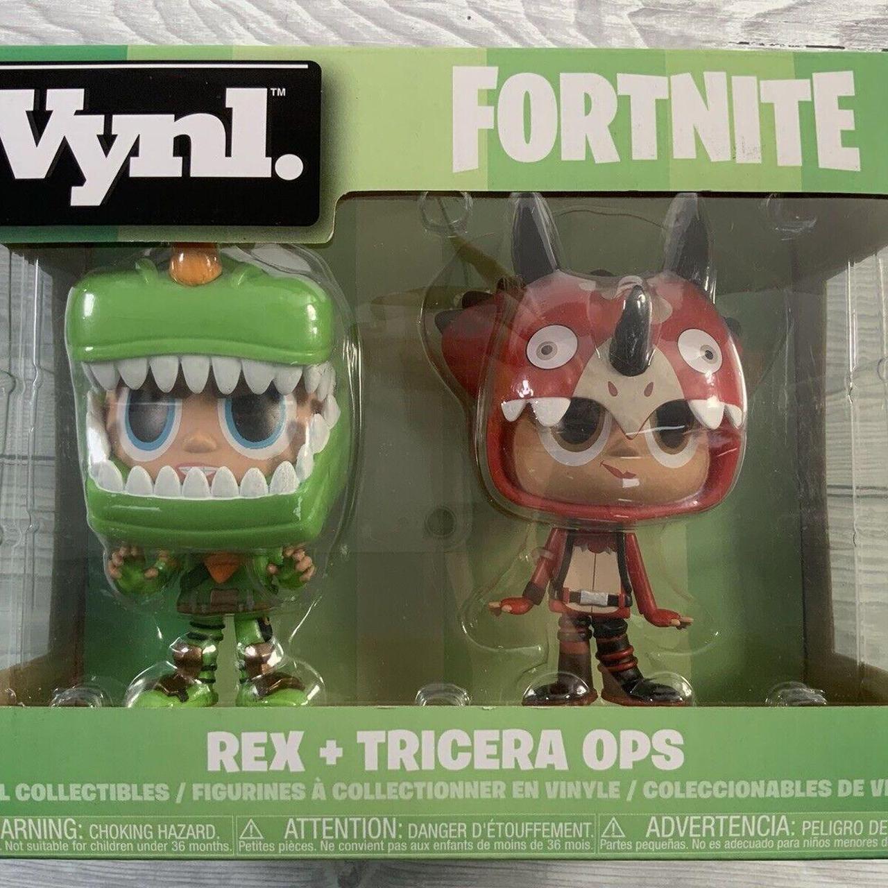 Fortnite Funko Vynl x2 Rex & Tricera Ops Vinyl... - Depop