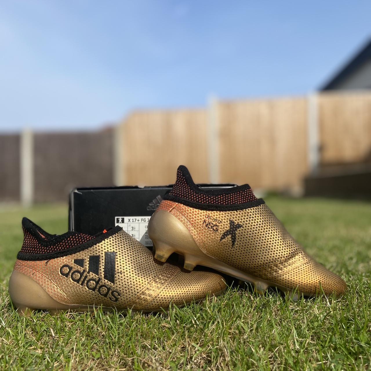 Adidas pure chaos gold boots RARE size 3.5 - Depop