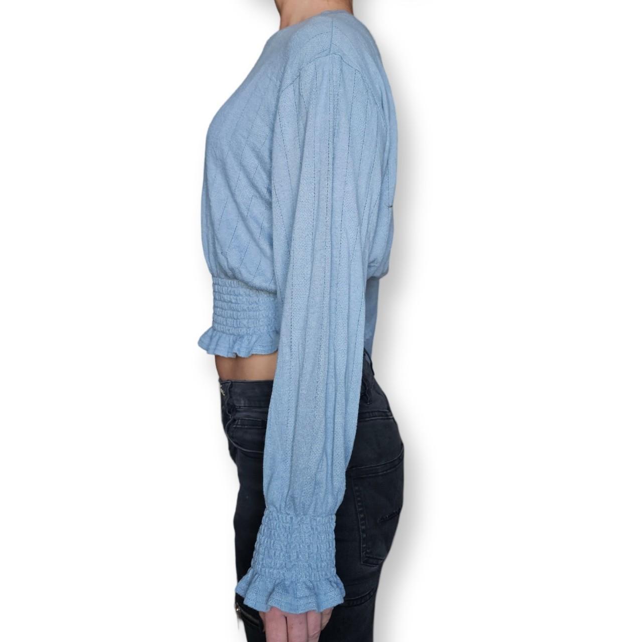 Cropped Gypsy Style Pastel Top Size Small - Model... | Depop