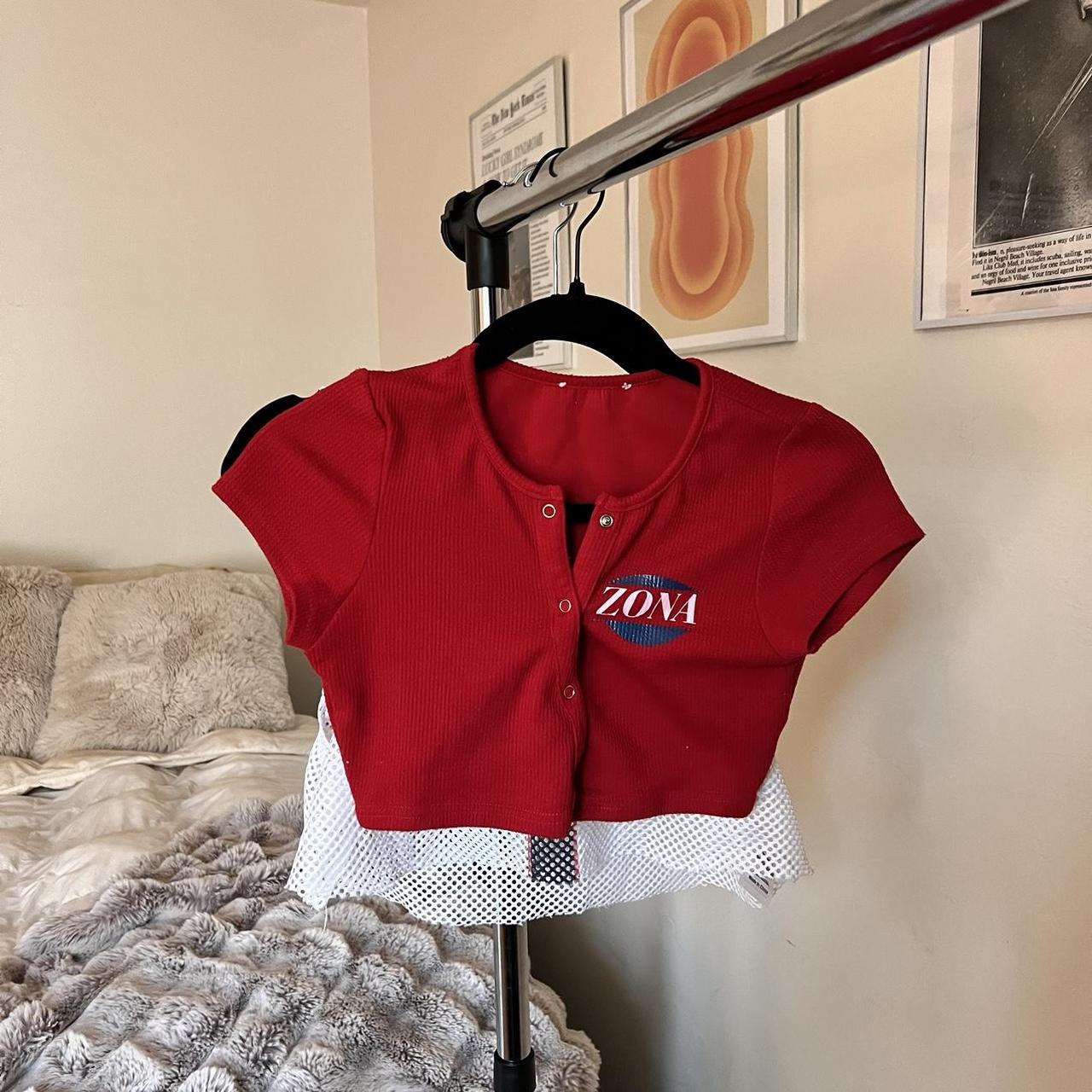 university of arizona gameday crop tee supa loved... - Depop