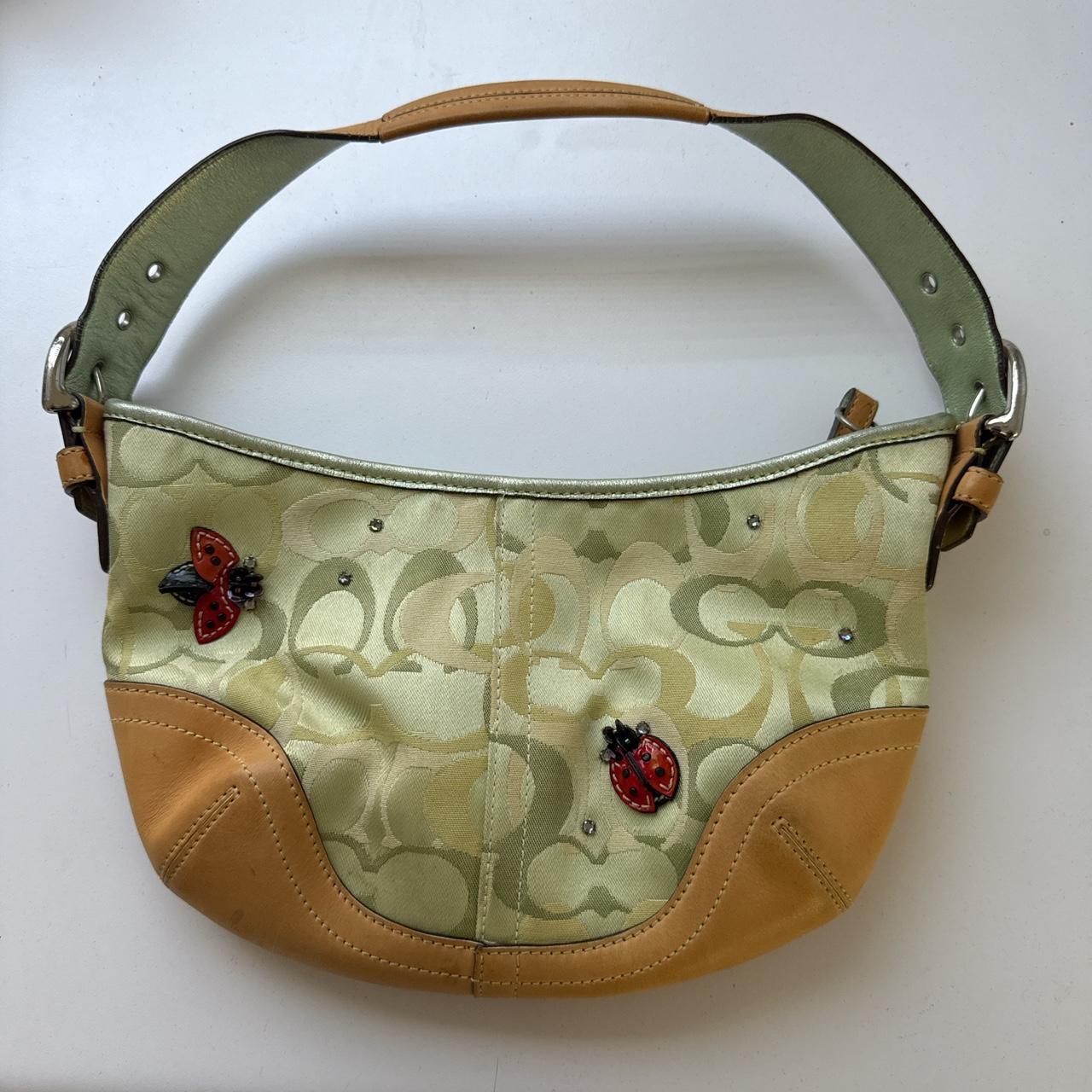 Limited edition green coach ladybug hobo bag Taking... | Depop