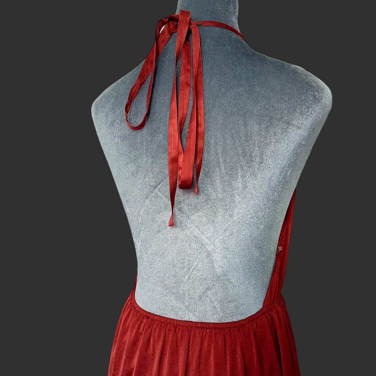 goth bimbo maxi open back semi formal dress slinky... - Depop