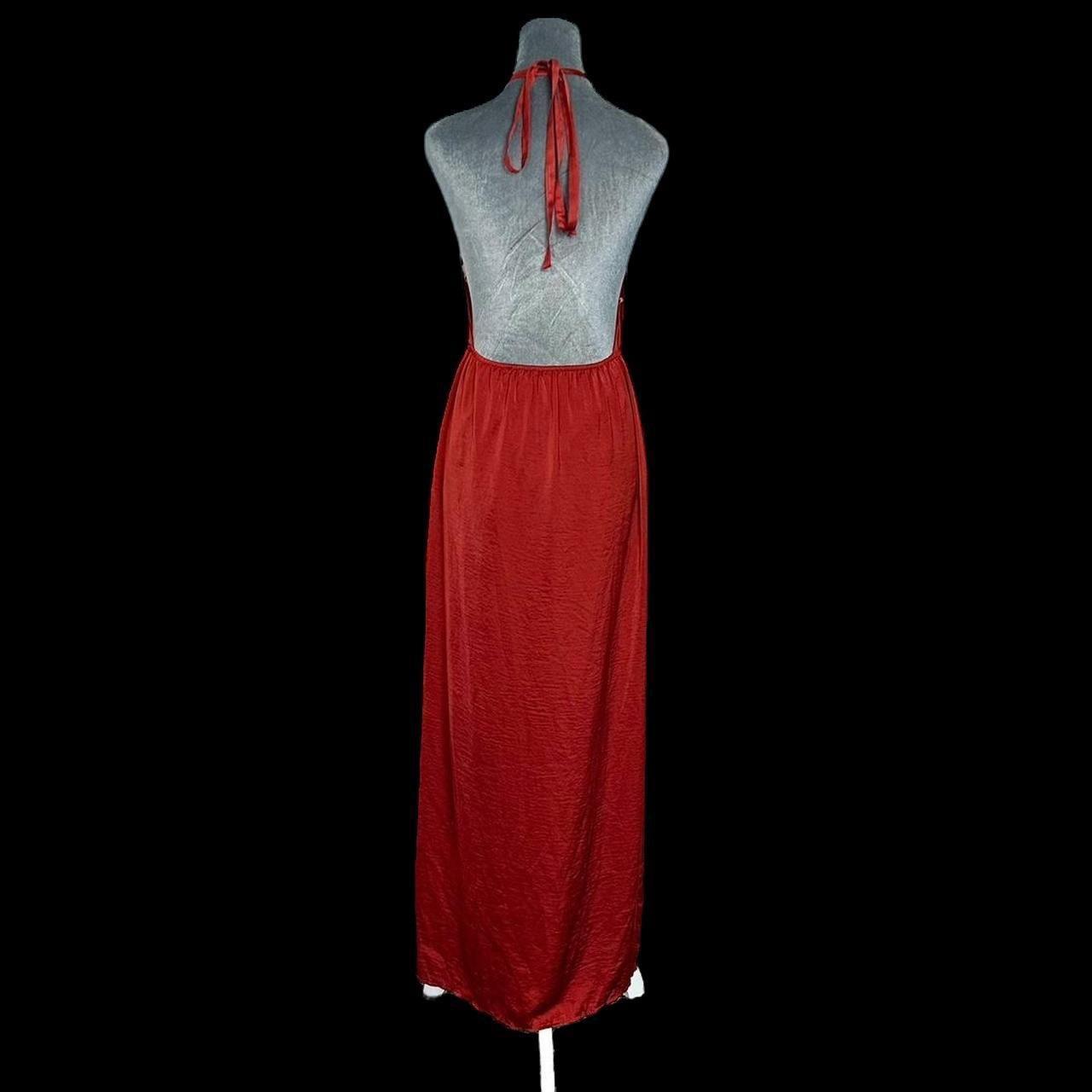 goth bimbo maxi open back semi formal dress slinky... - Depop