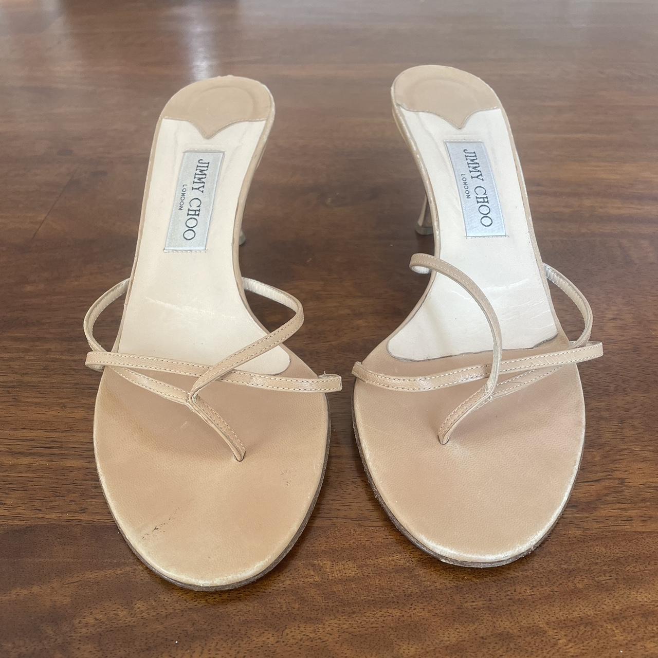 Jimmy Choo Women's Tan Sandals | Depop
