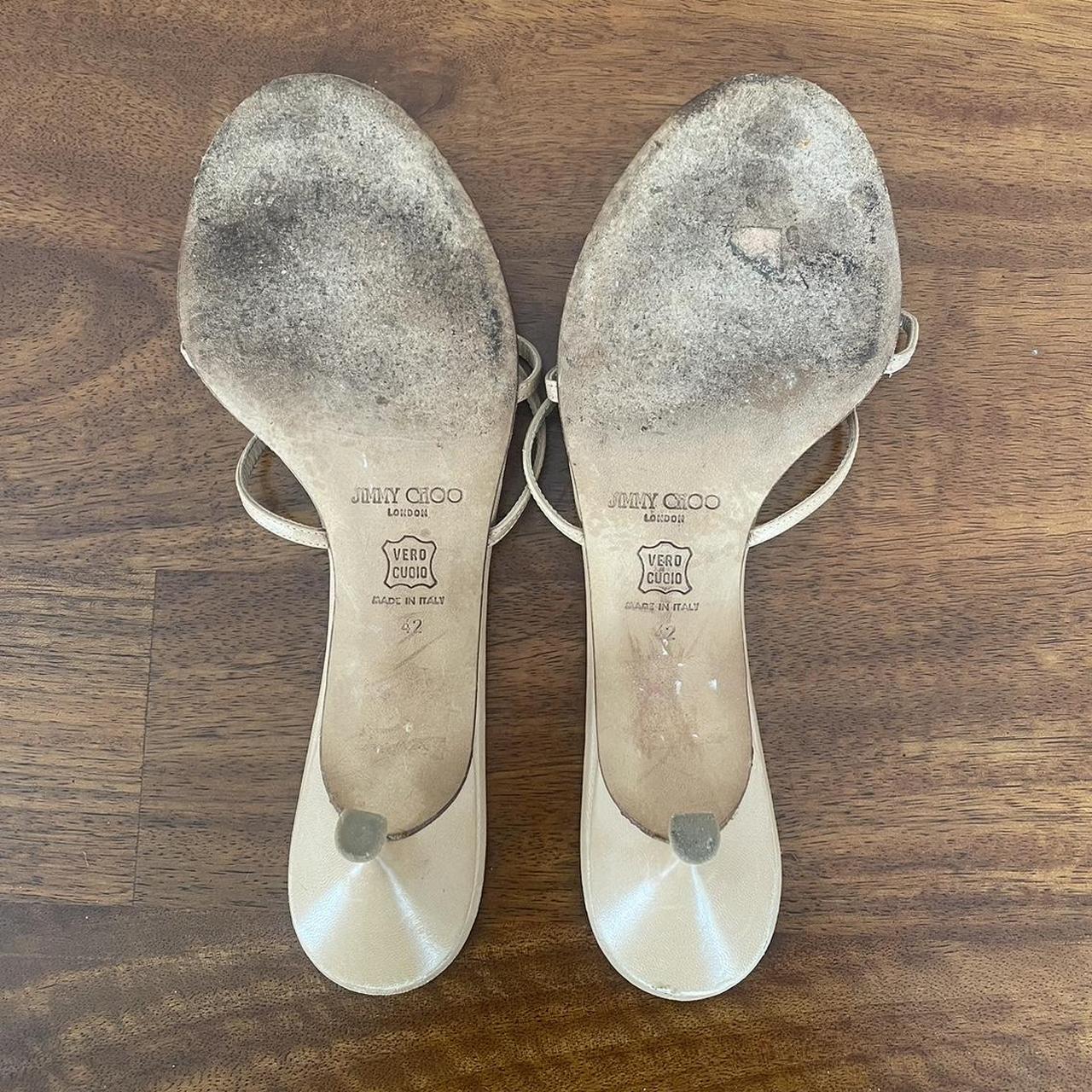 Jimmy Choo Women's Tan Sandals | Depop
