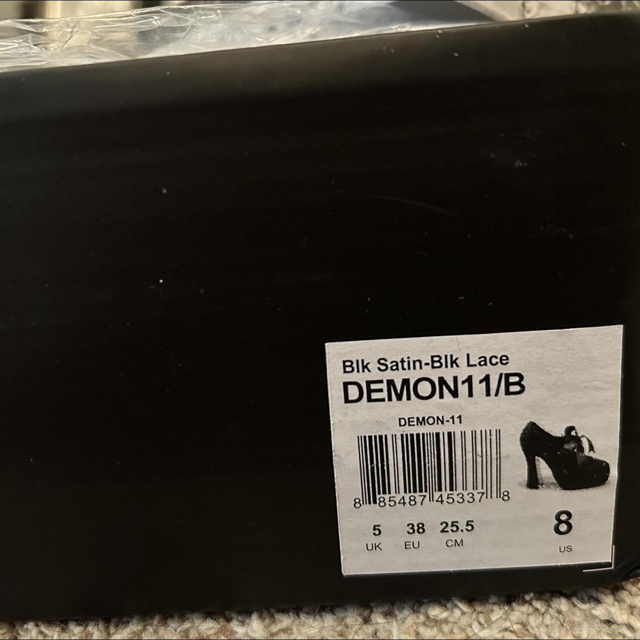 BRAND NEW Demon 11 Demonia’s Black lace heels with... - Depop