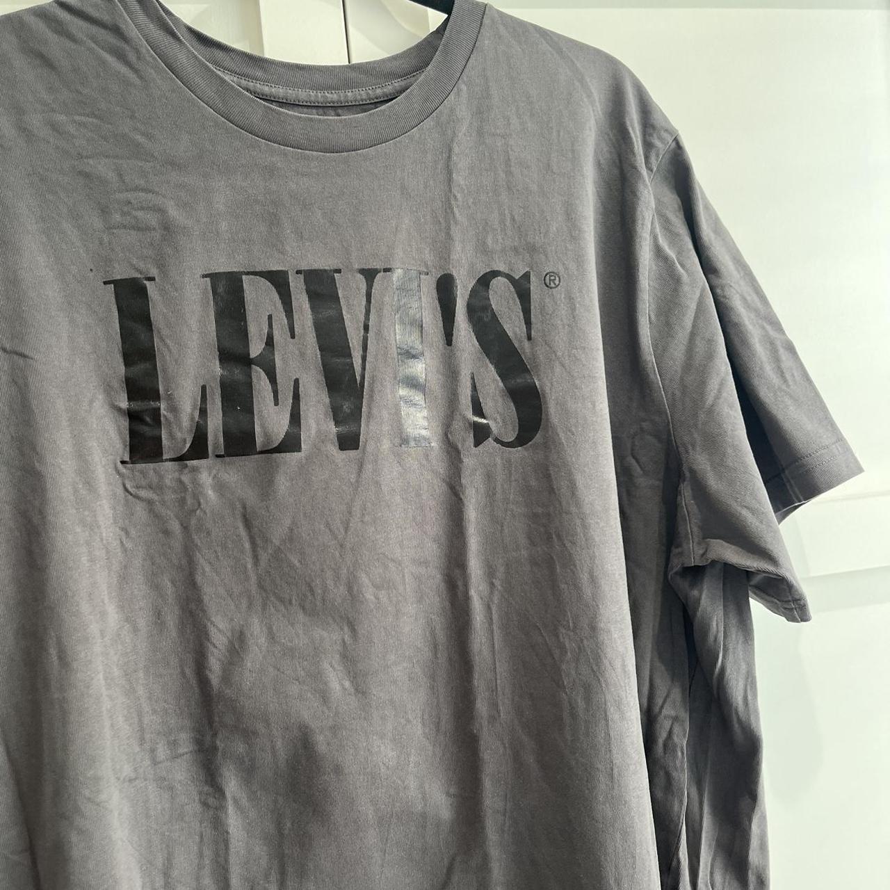 Levi’s men’s black washed logo t shirt size xxl - Depop