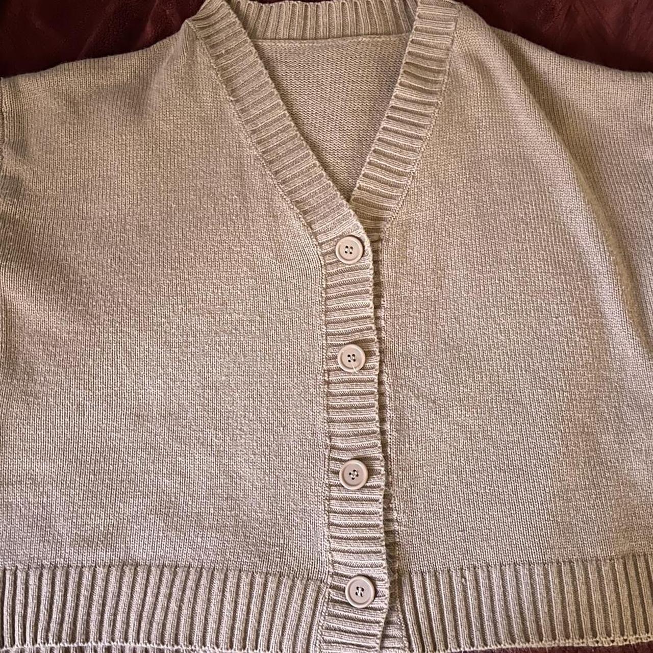 Women's Brown and Tan Cardigan | Depop