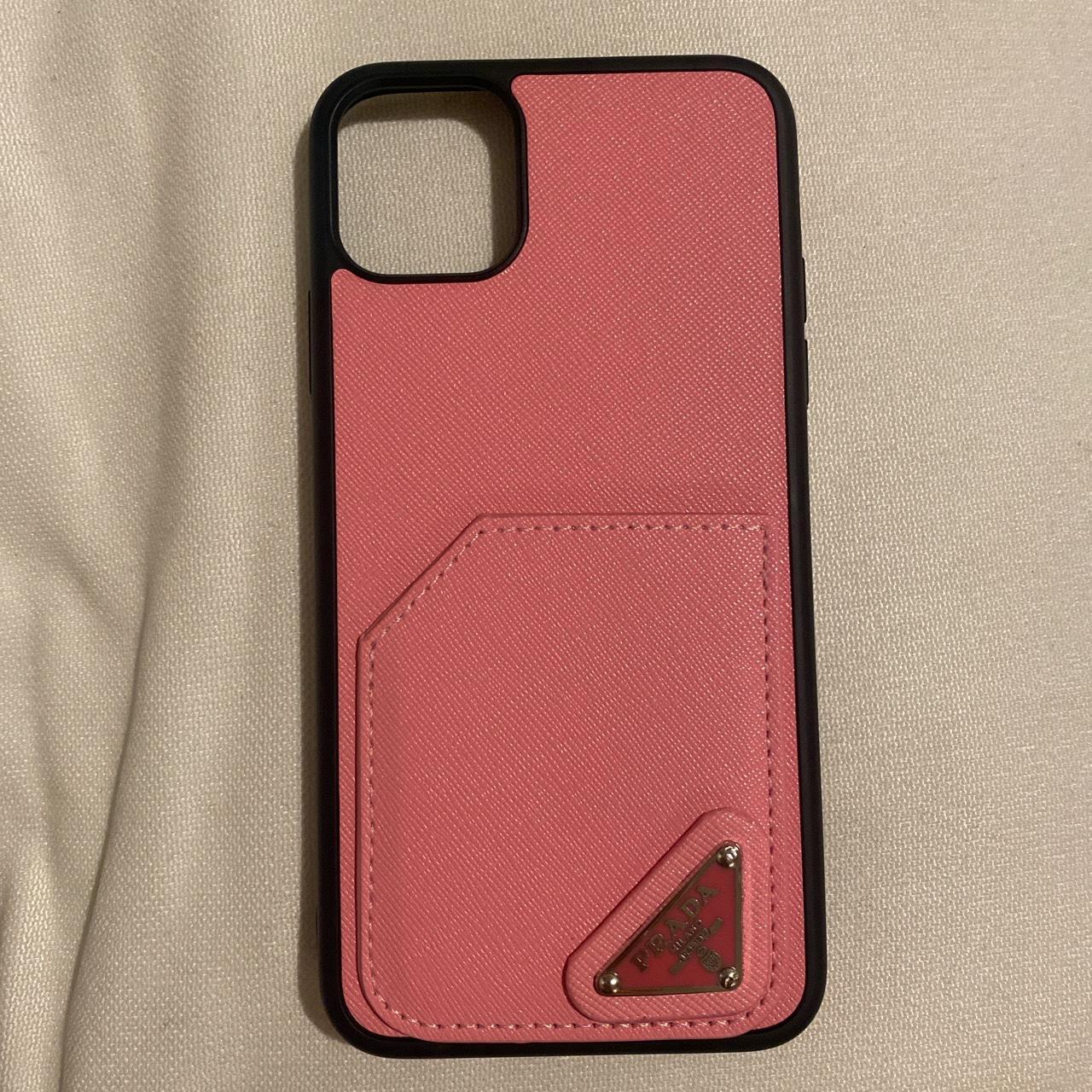 Prada phone case with card holder Size: 11 pro max - Depop