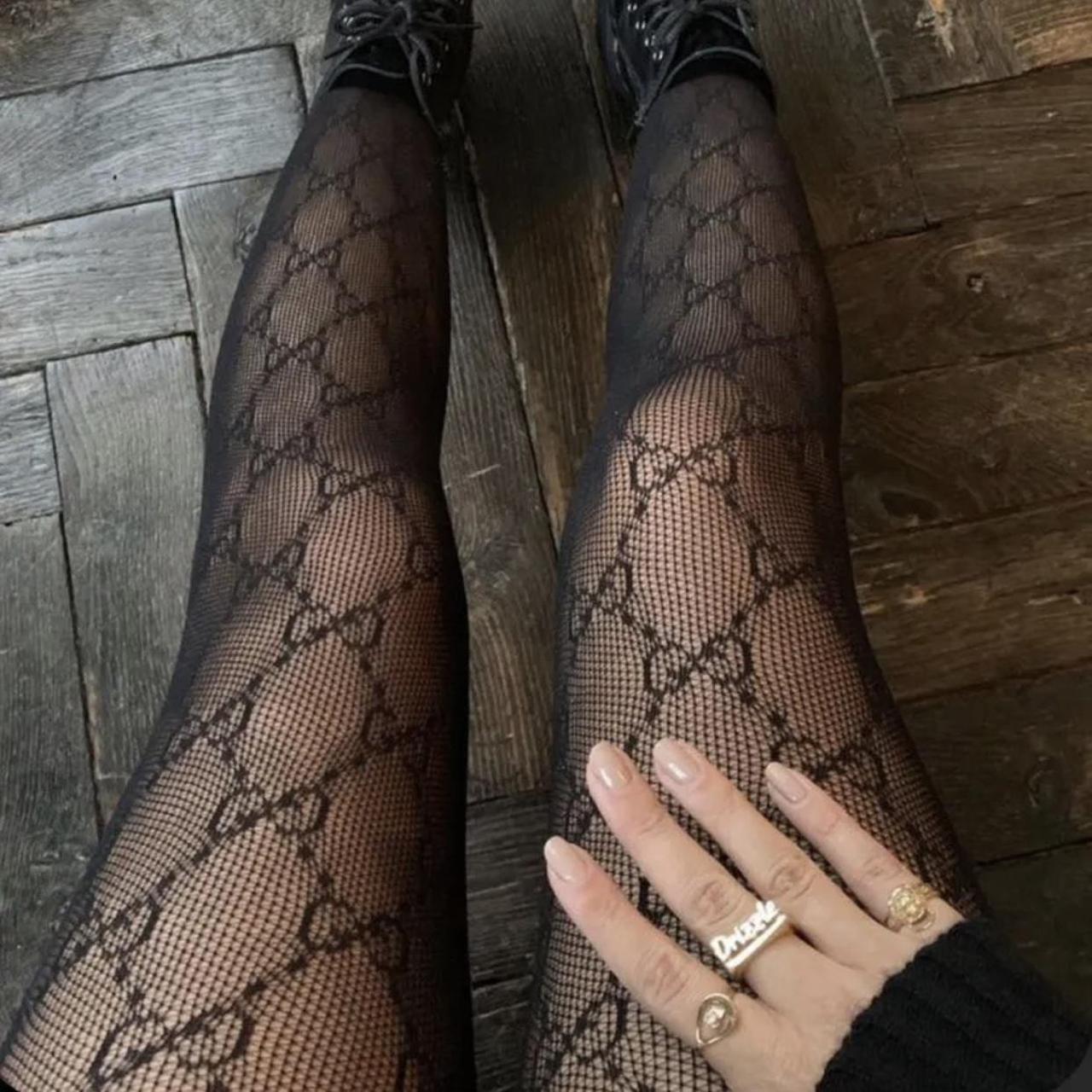 Gucci tights -no box -size small fits xs as well... - Depop