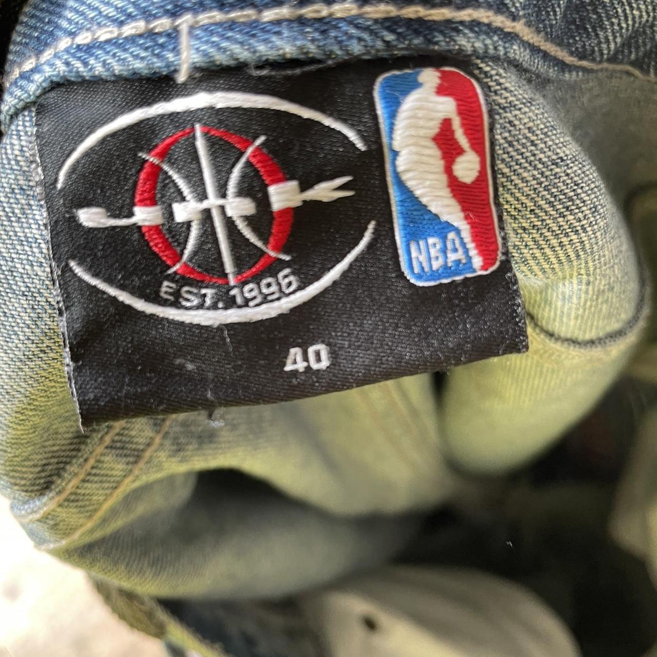 NBA patchwork denim jeans Size - 40w - Depop