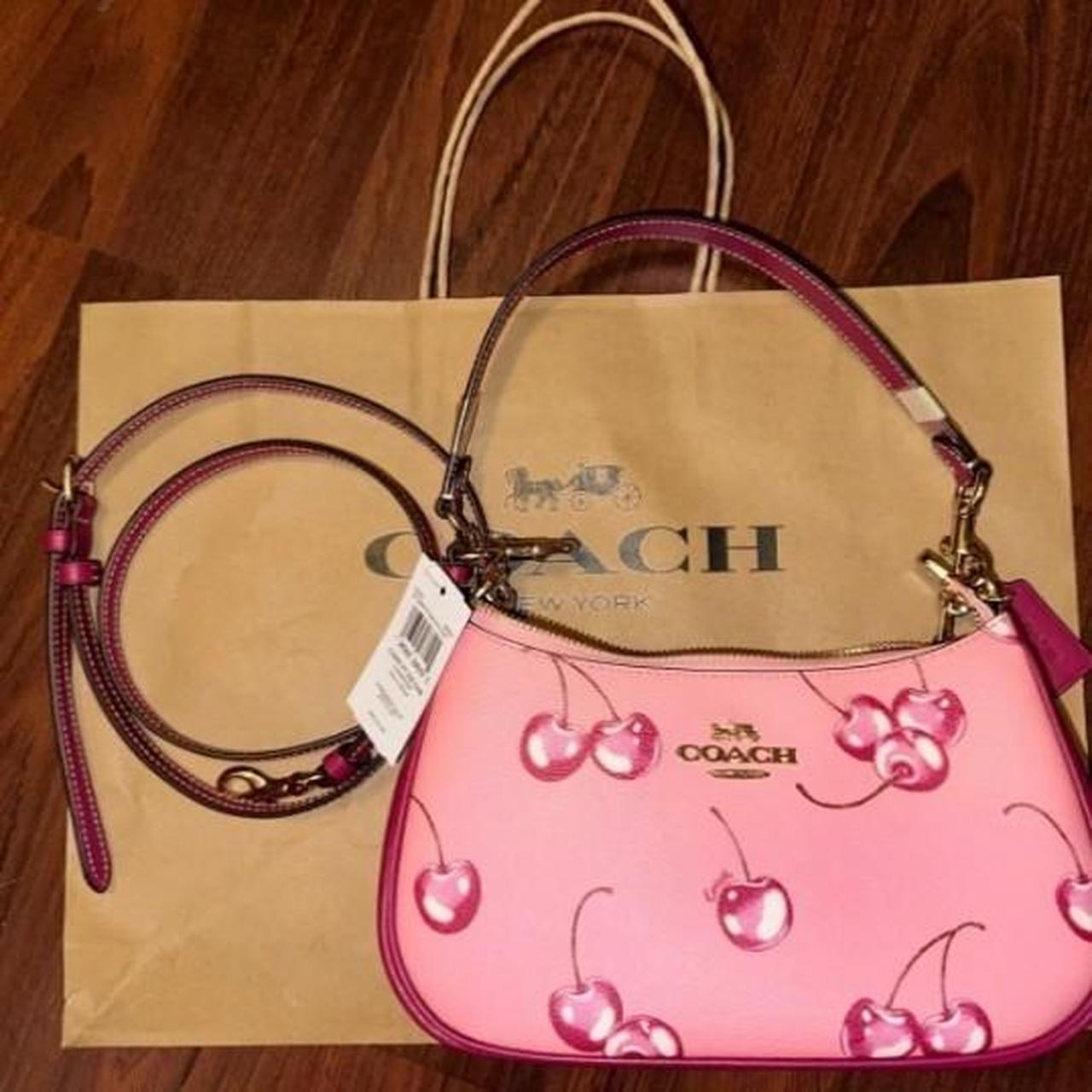 Coach Teri Shoulder Bag in Cherry Print NWT, CR290... - Depop