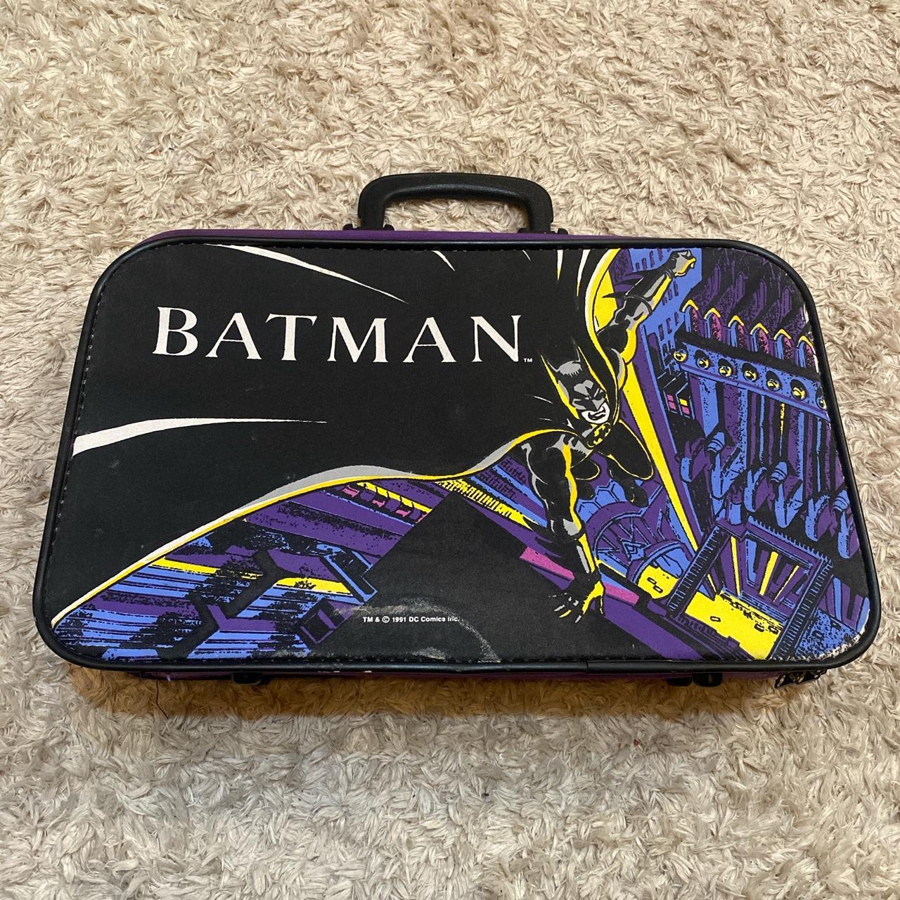 Vintage 1991 Batman DC Comics Suitcase/Briefcase... - Depop