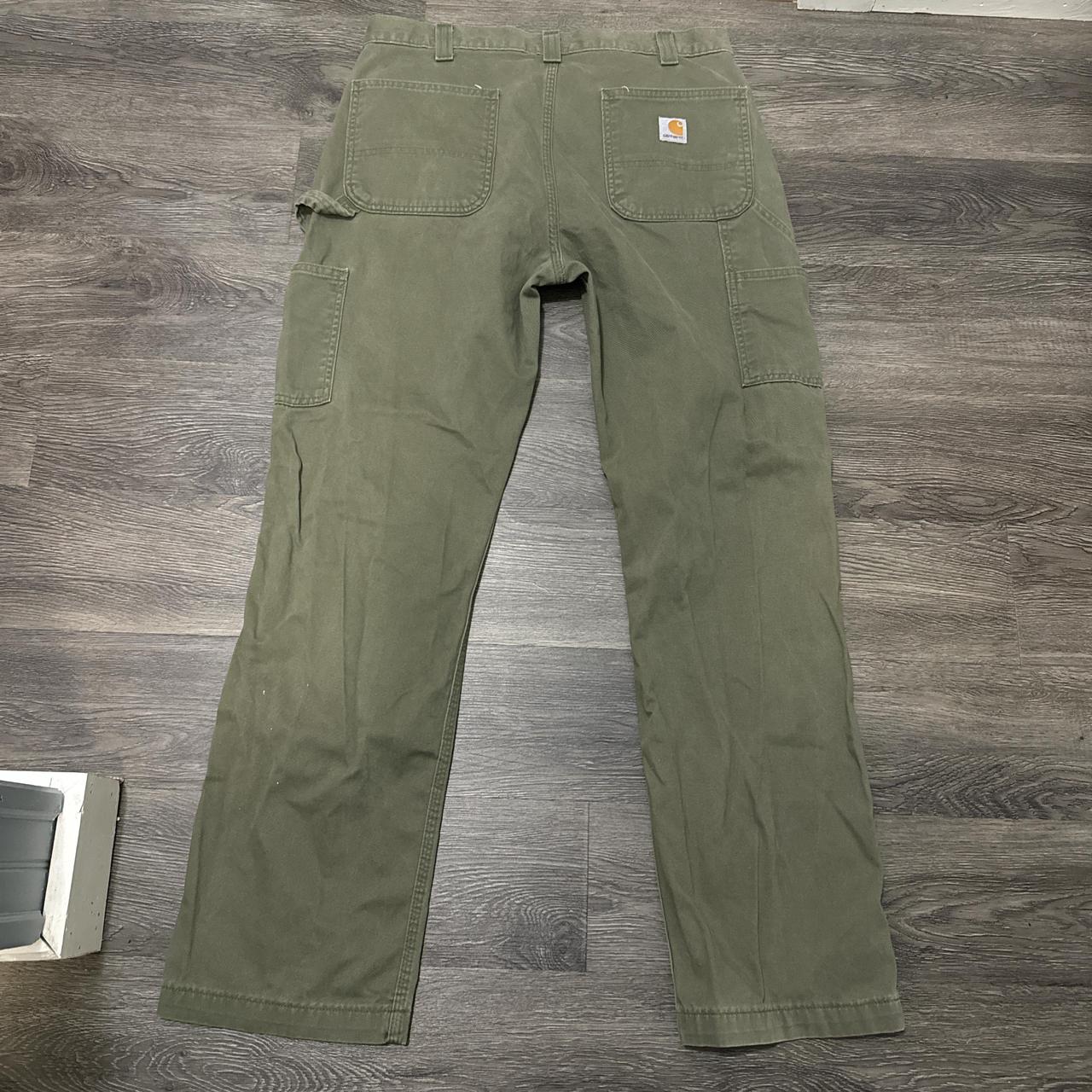 Carhartt Relaxed Fit Faded Green B324-ARG Size 34x32... - Depop