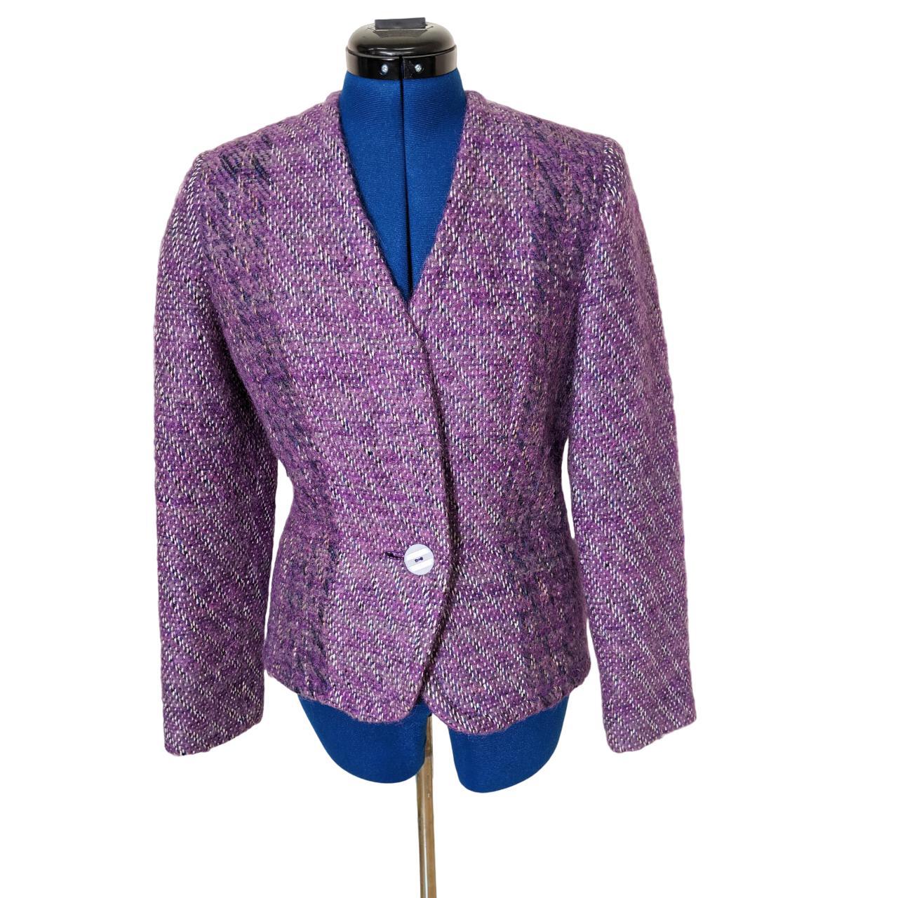 Beautiful vintage art blazer from Nikos Handwoven.... - Depop