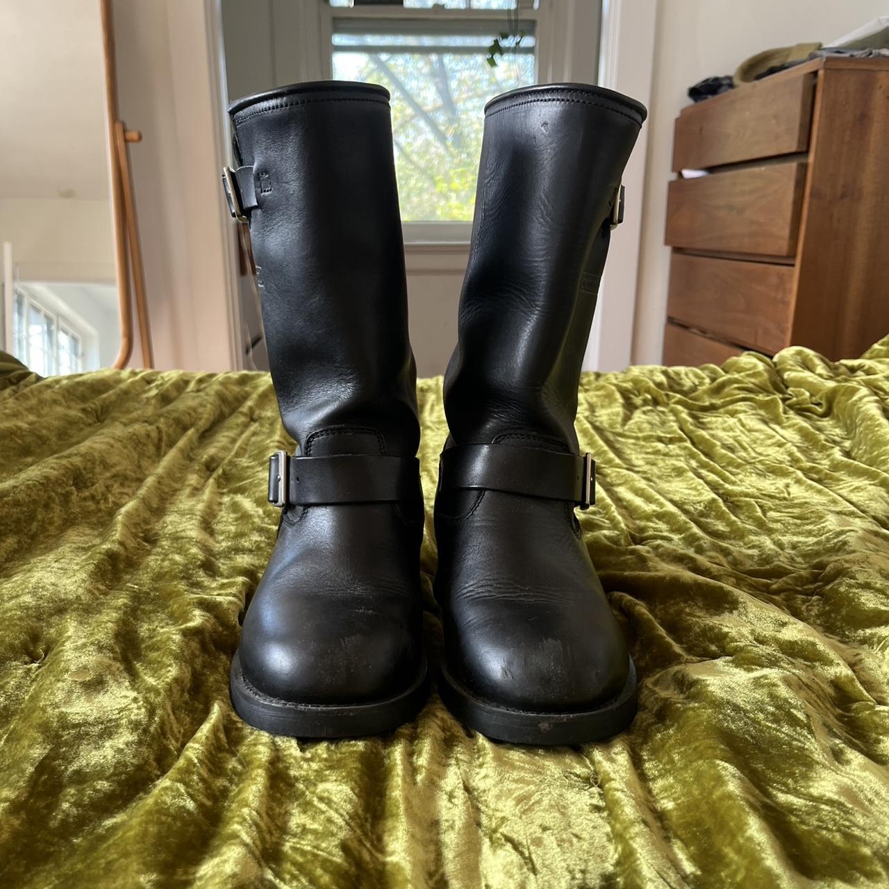 Xelement Biker Boots Men’s 8.5 100% Real Leather,... - Depop