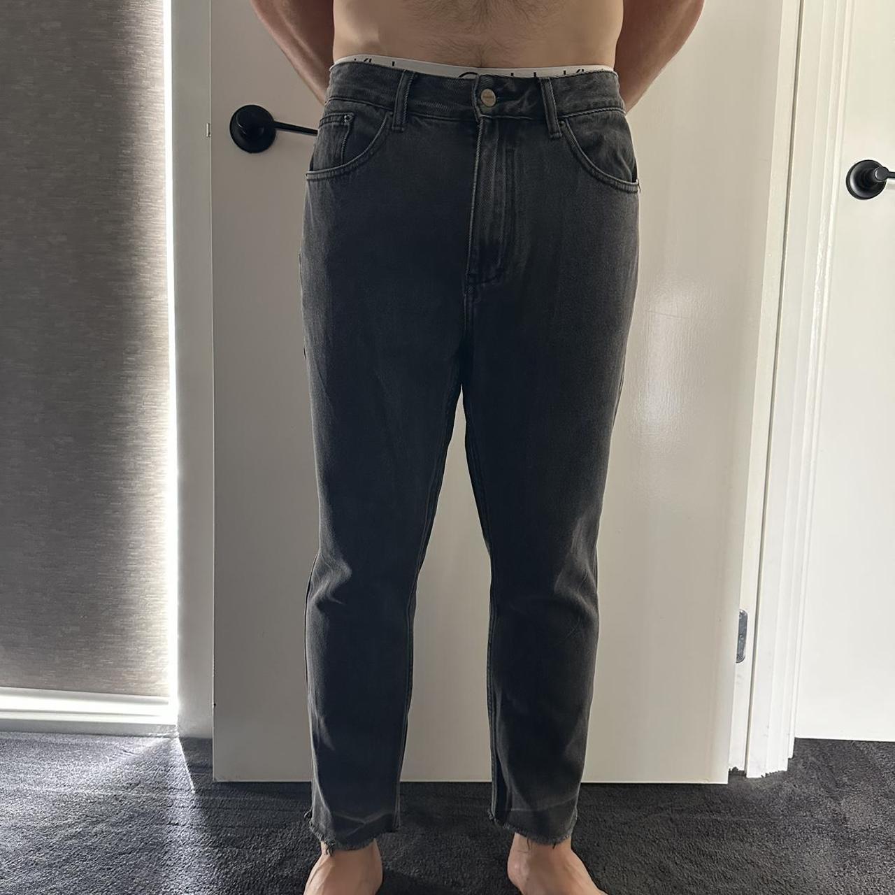 Insight acid wash black Jean Size 32 Great... - Depop