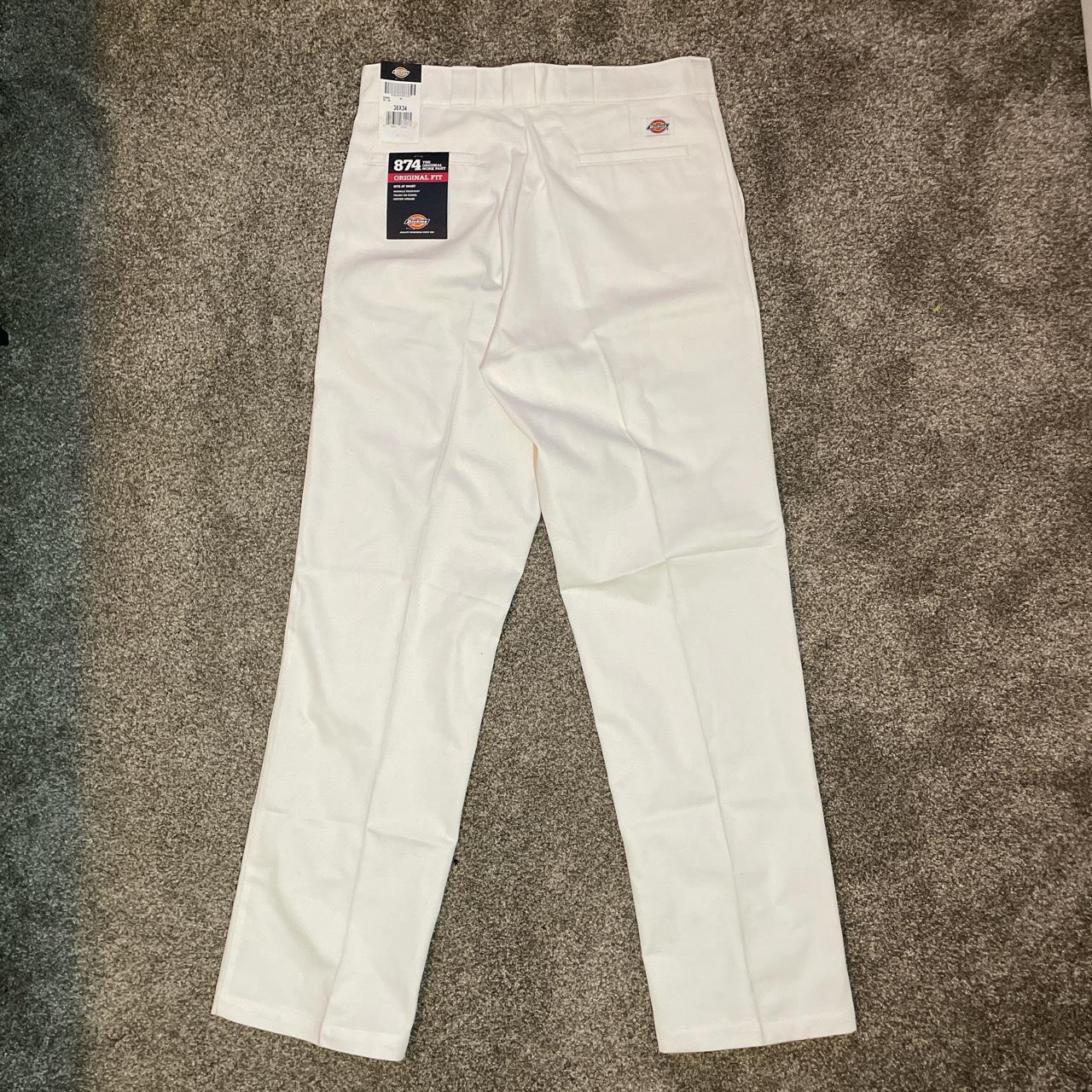 Dickies Mens White Trousers Depop