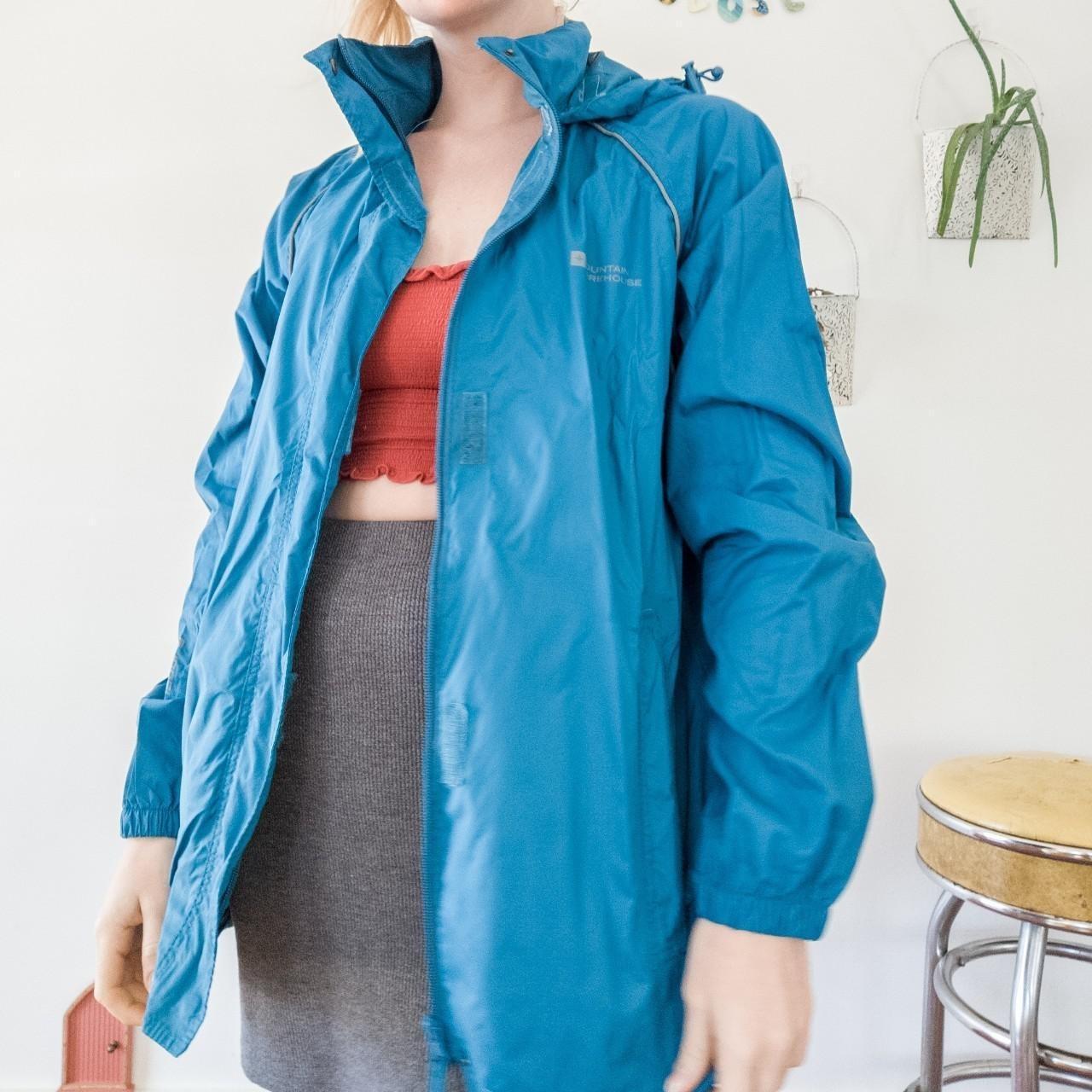 Mountain Warehouse Women's Blue and Green Jacket | Depop