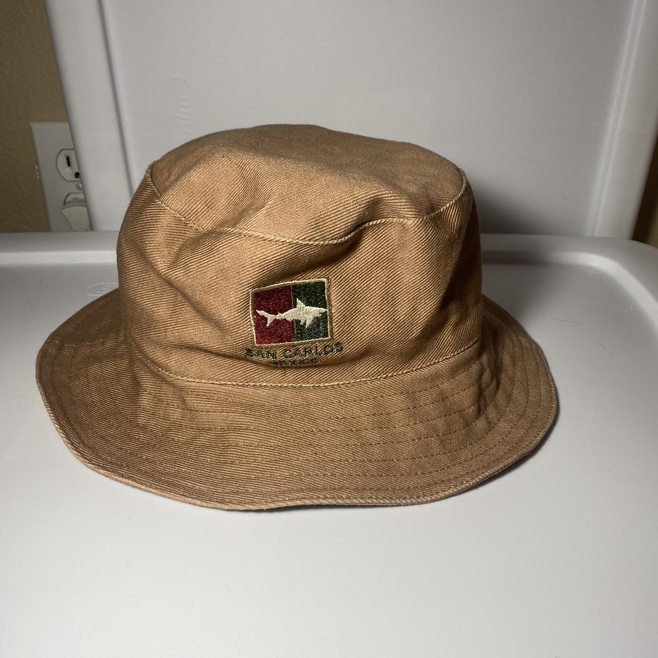 San Carlos California tan bucket hat, used #bucket... - Depop