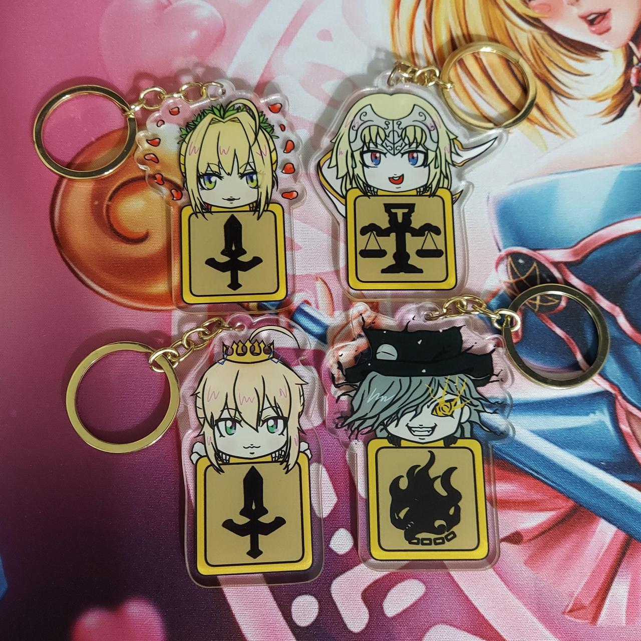 💜Lot of 4 Fate keychains💜 The keychain is from the... - Depop