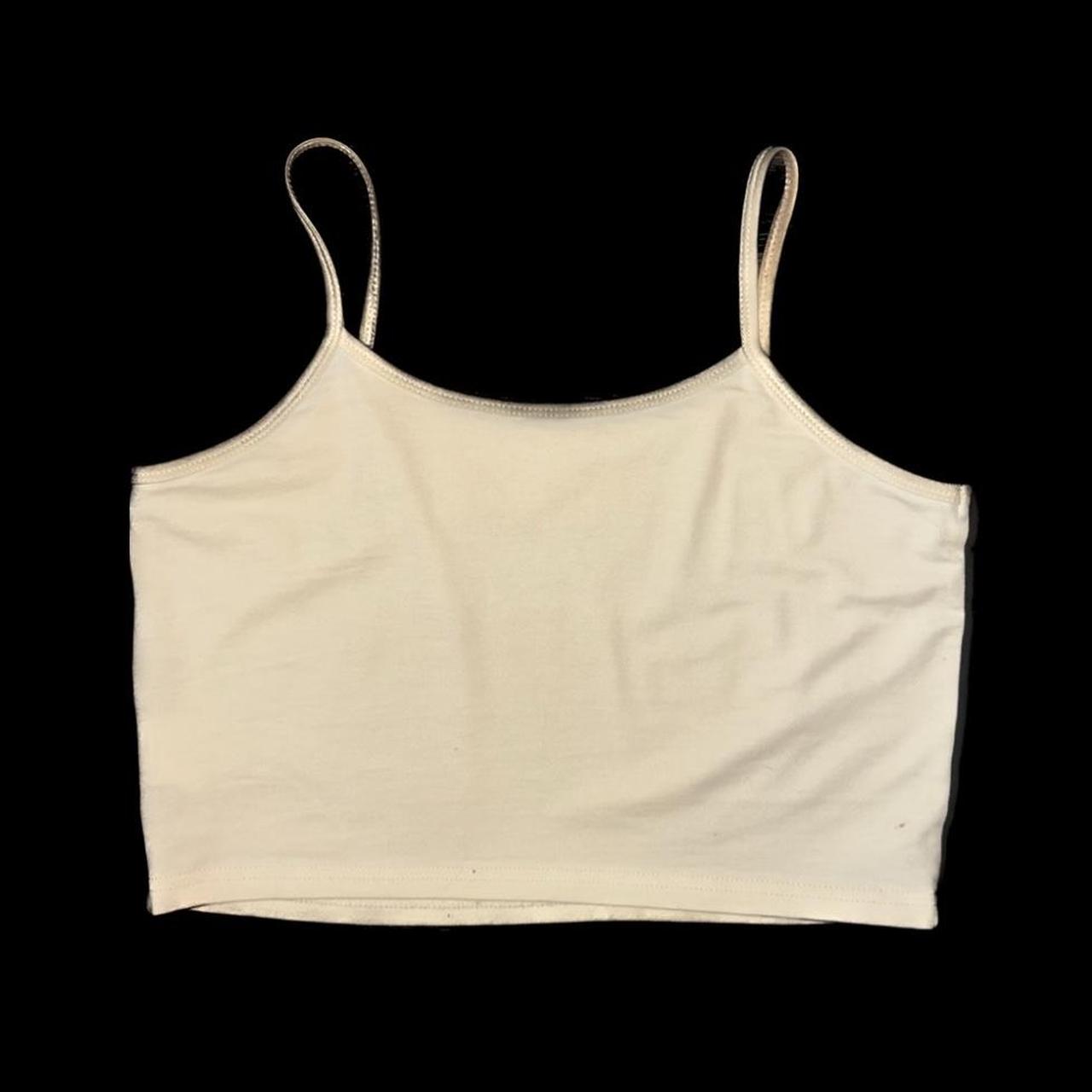 Light yellow Los Angeles California crop... - Depop