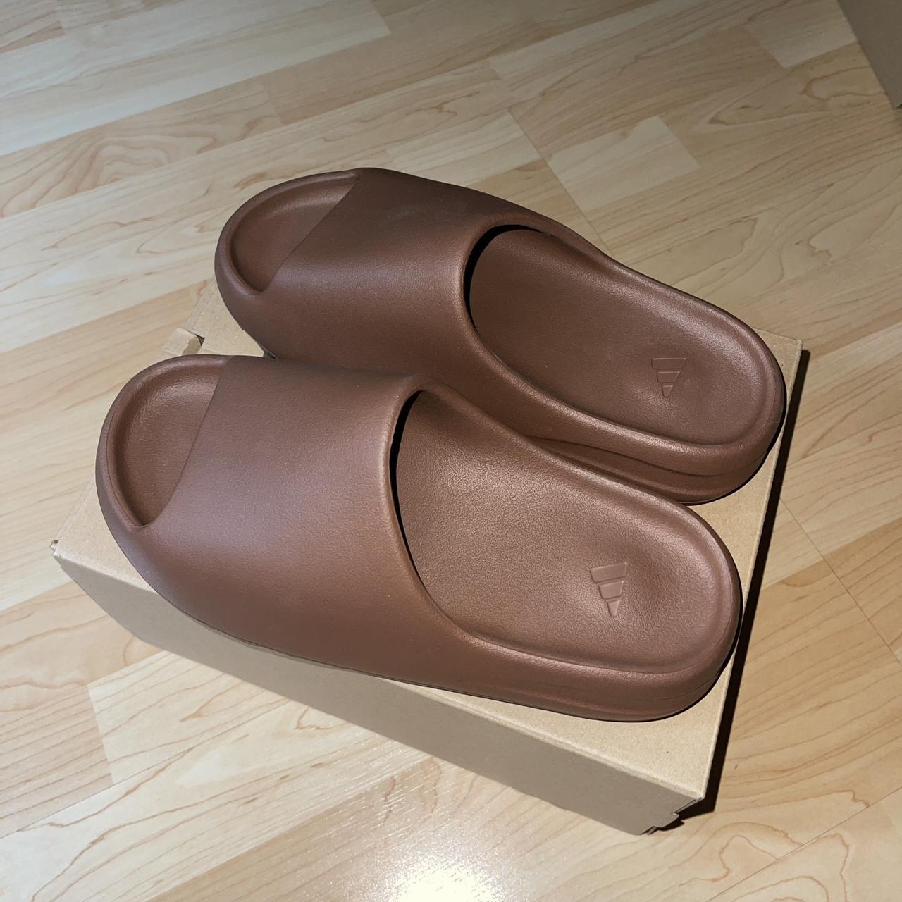 Adidas Yeezy Slides - Brown Size 10 Brand new &... - Depop