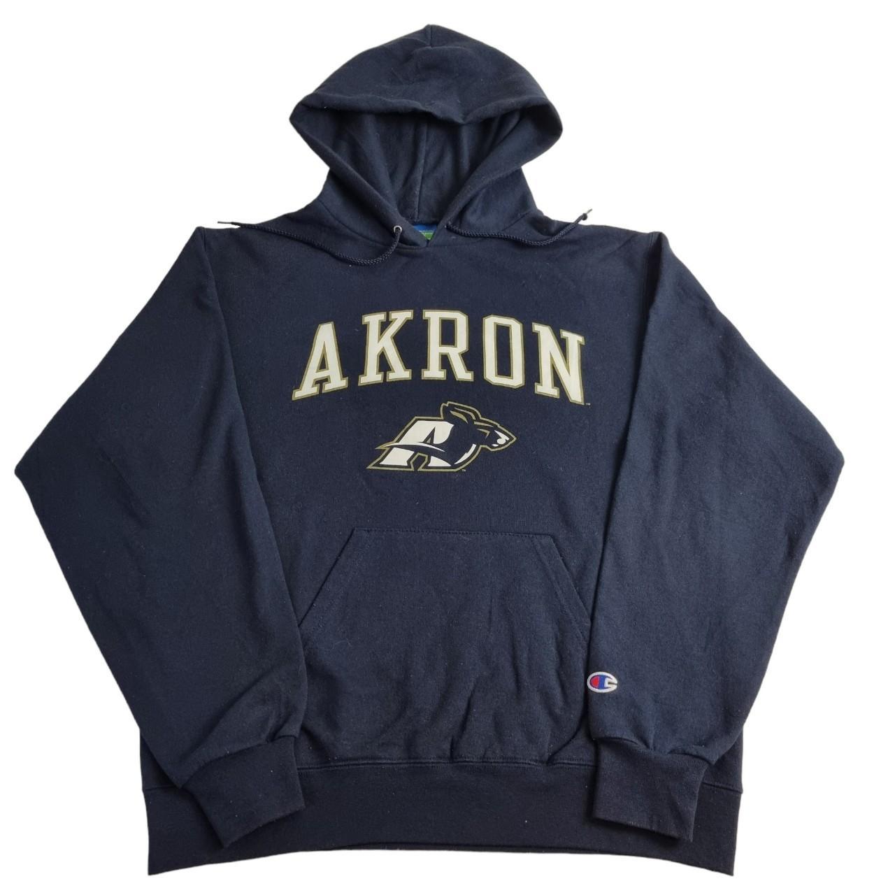 Champion Mens Hoodie University Of Akron USA Hooded... - Depop