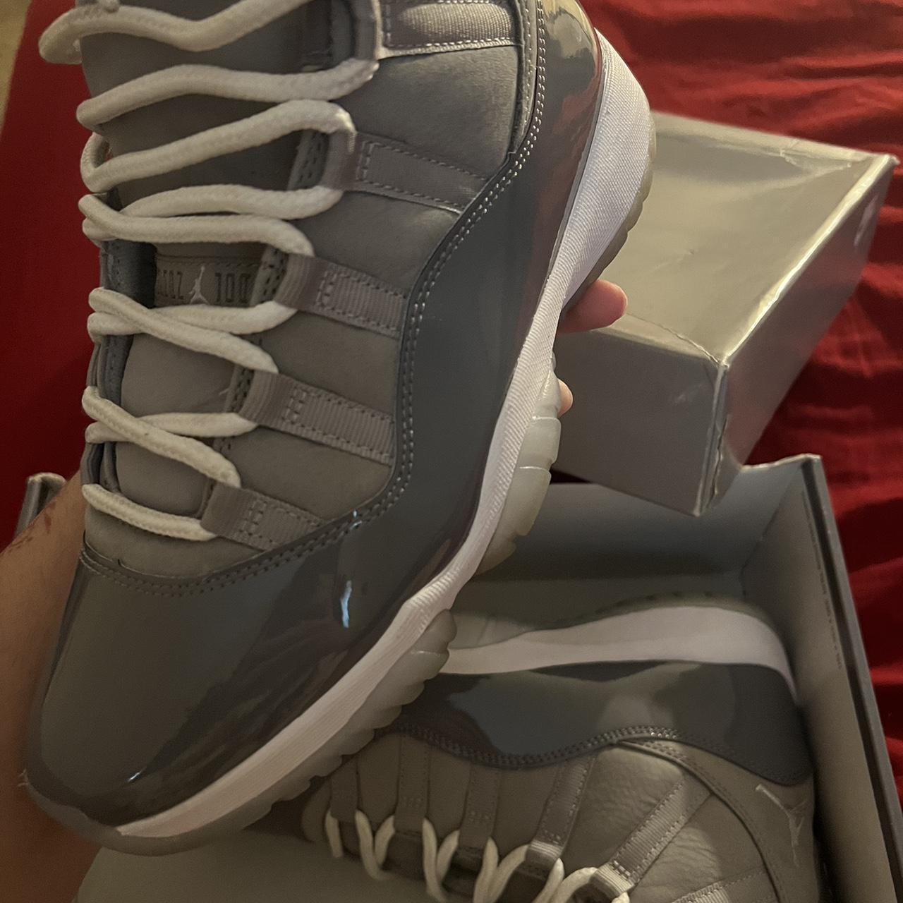 Jordan Men's Grey Trainers | Depop