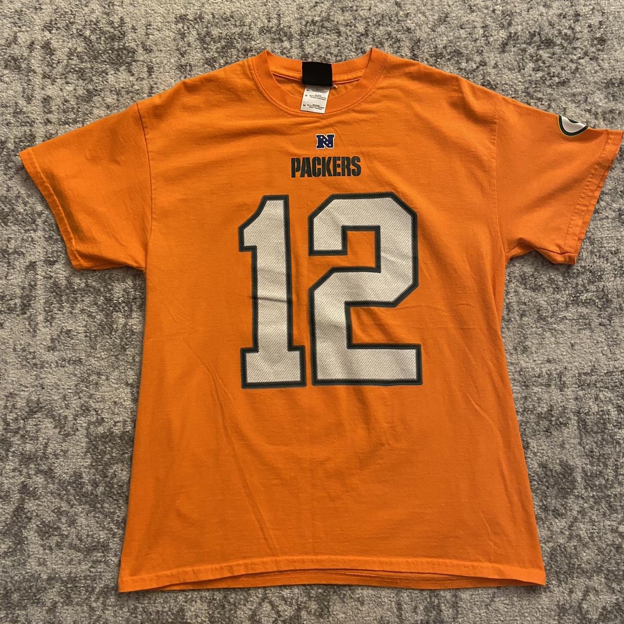 Aaron Rodgers Nike Jersey Shirt (Orange) #TeeShirt... - Depop