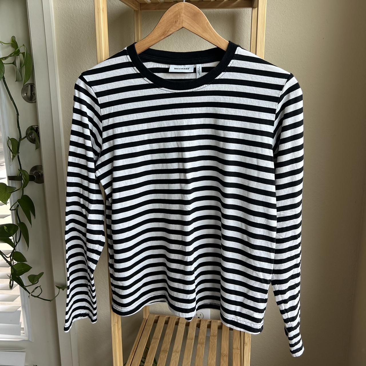 Weekday long sleeve striped shirt - Depop