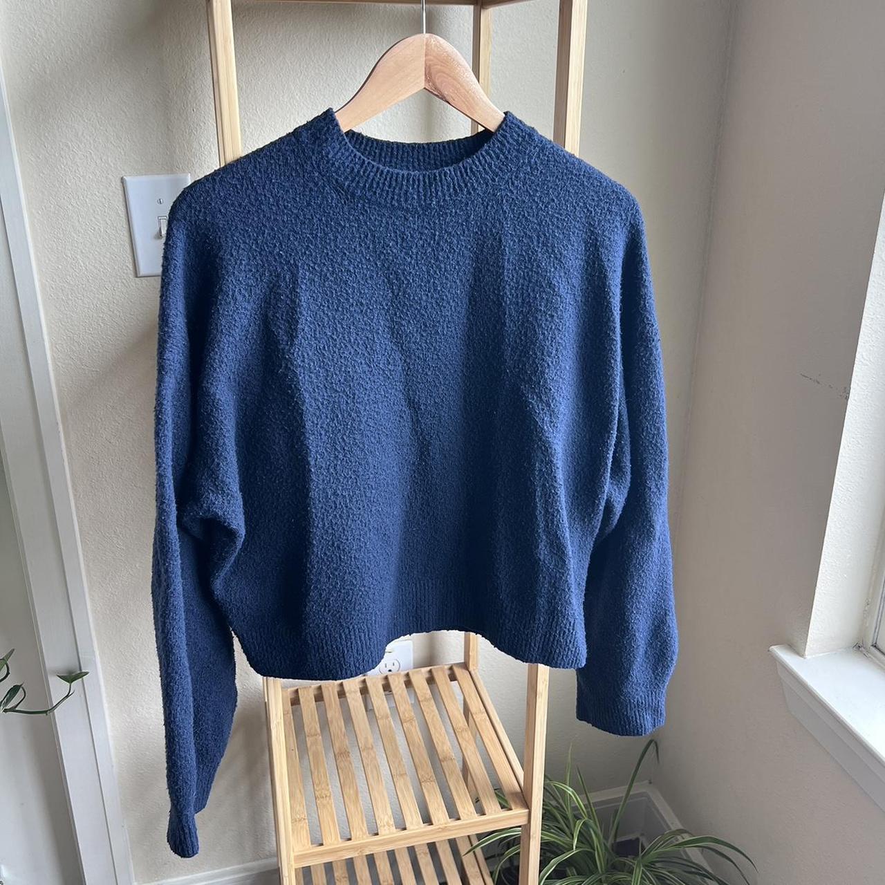 Weekday blue crew neck sweater - Depop
