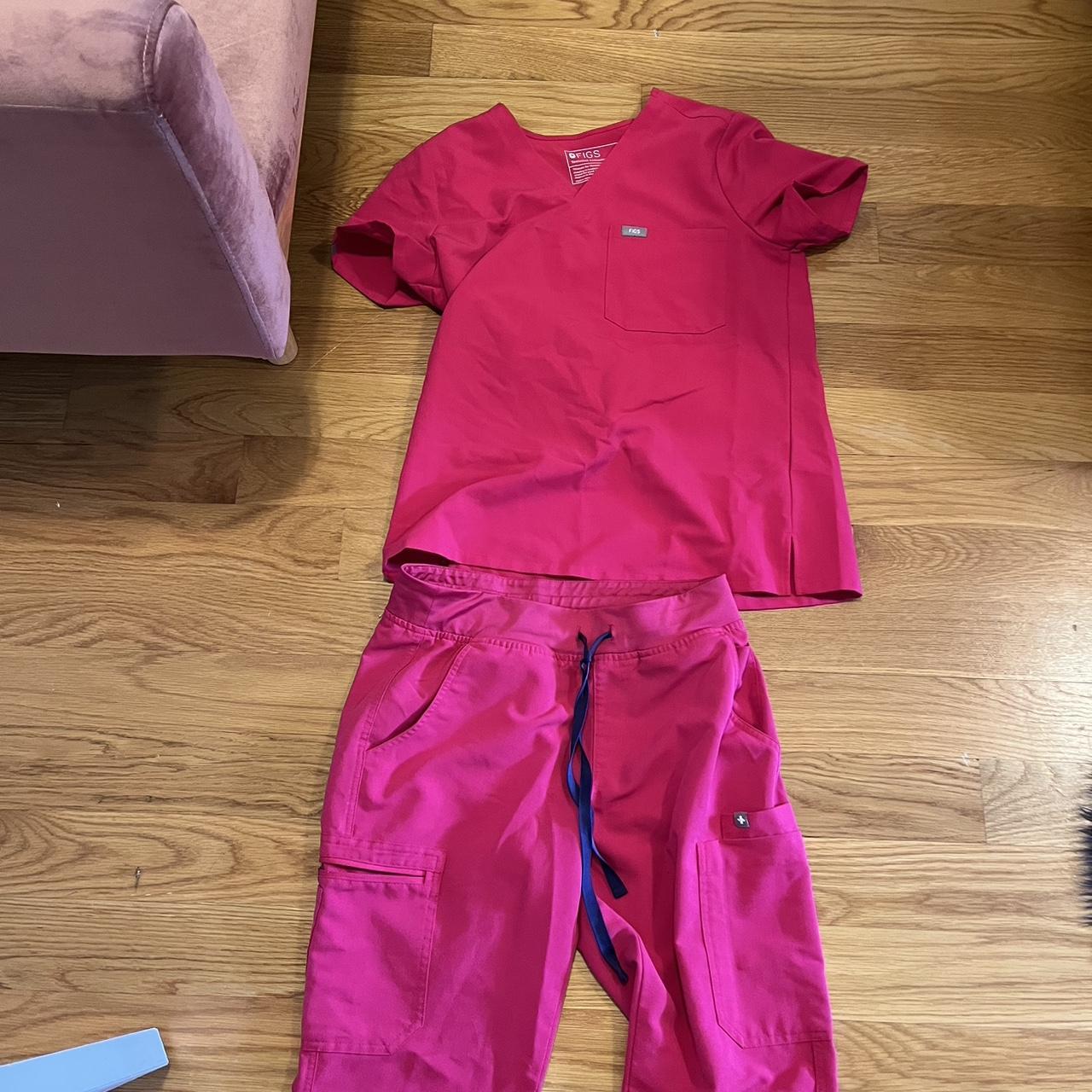 Figs hot pink scrubs. In perfect condition. Both are... - Depop