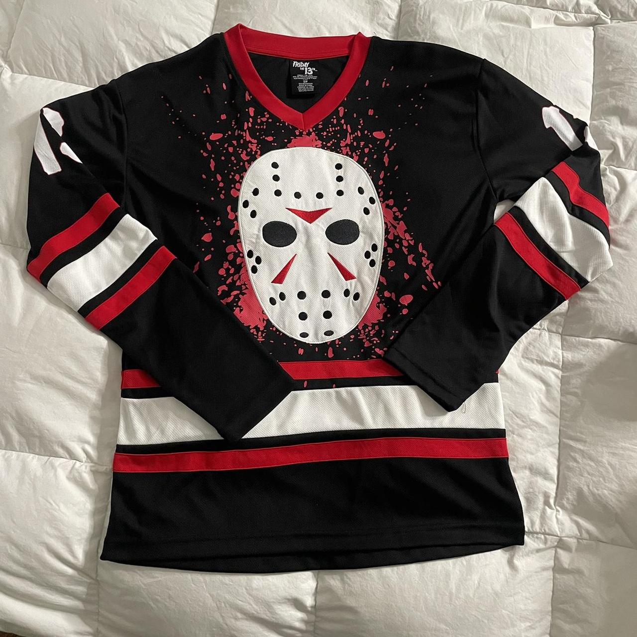 jason jersey spirt halloween fits like a medium... - Depop