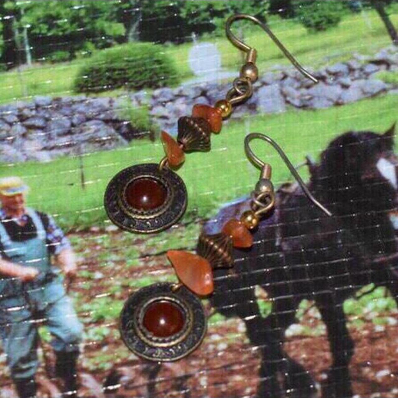 Y2K 2000s Coquette Festival Alt Earthy Crystal... - Depop