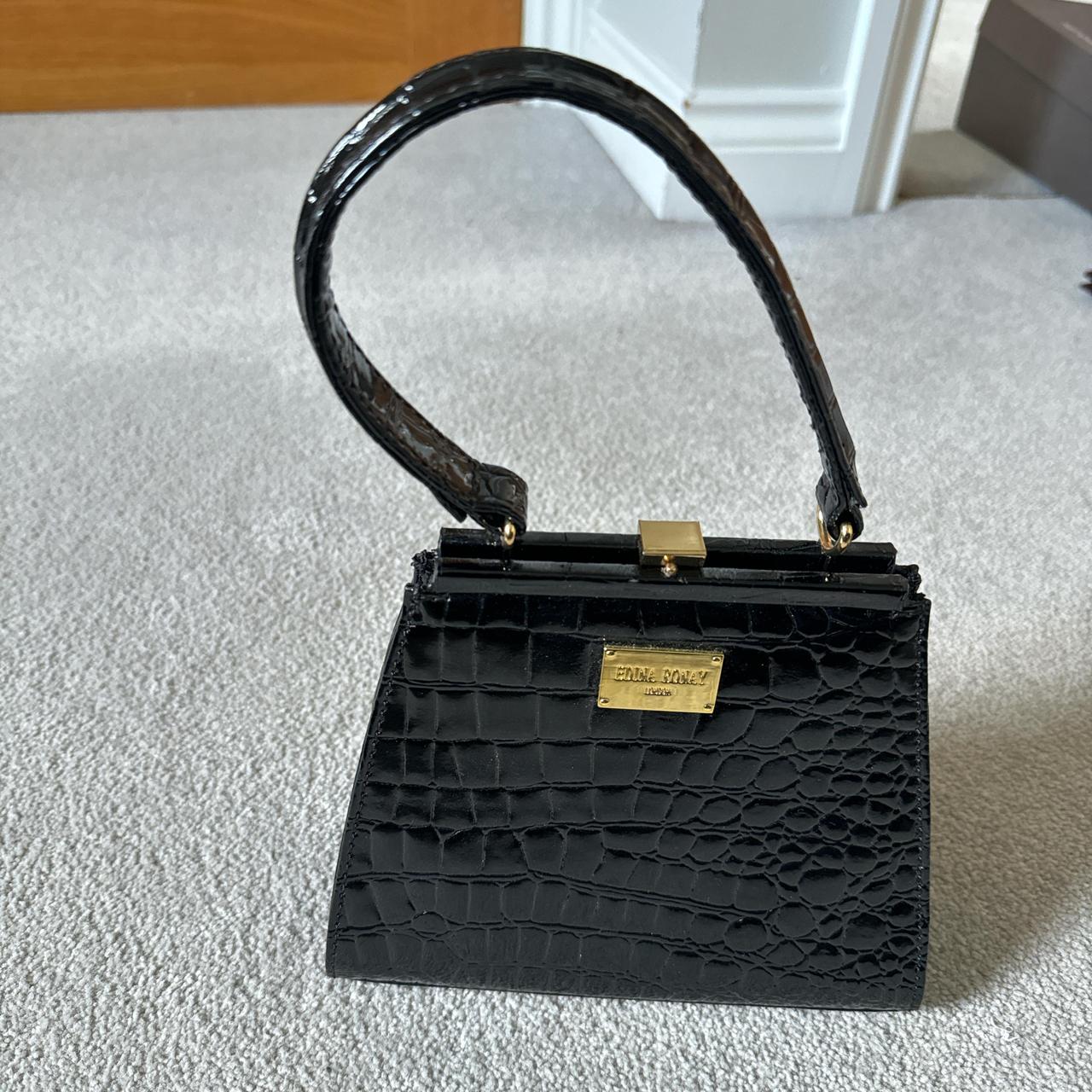 Edina Ronay Mock croc black ‘Audrey’ bag Audrey... - Depop