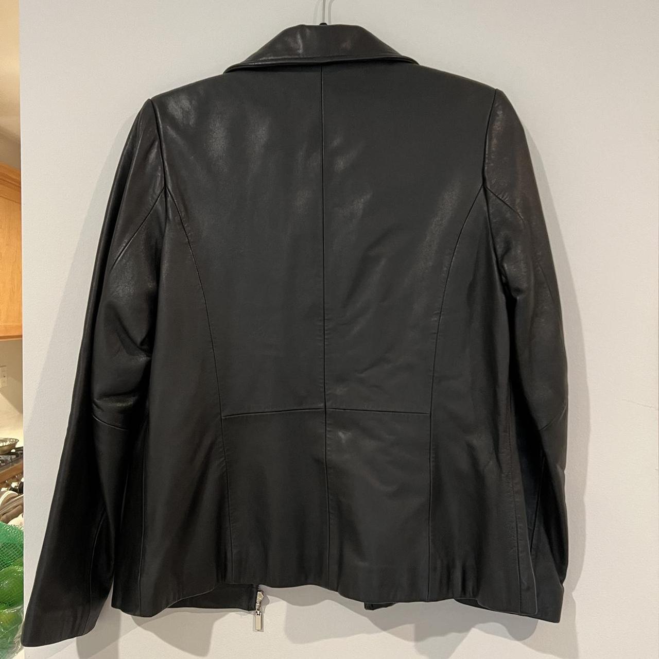 - Juliet Michelle by Adler Black Leather Jacket -... - Depop