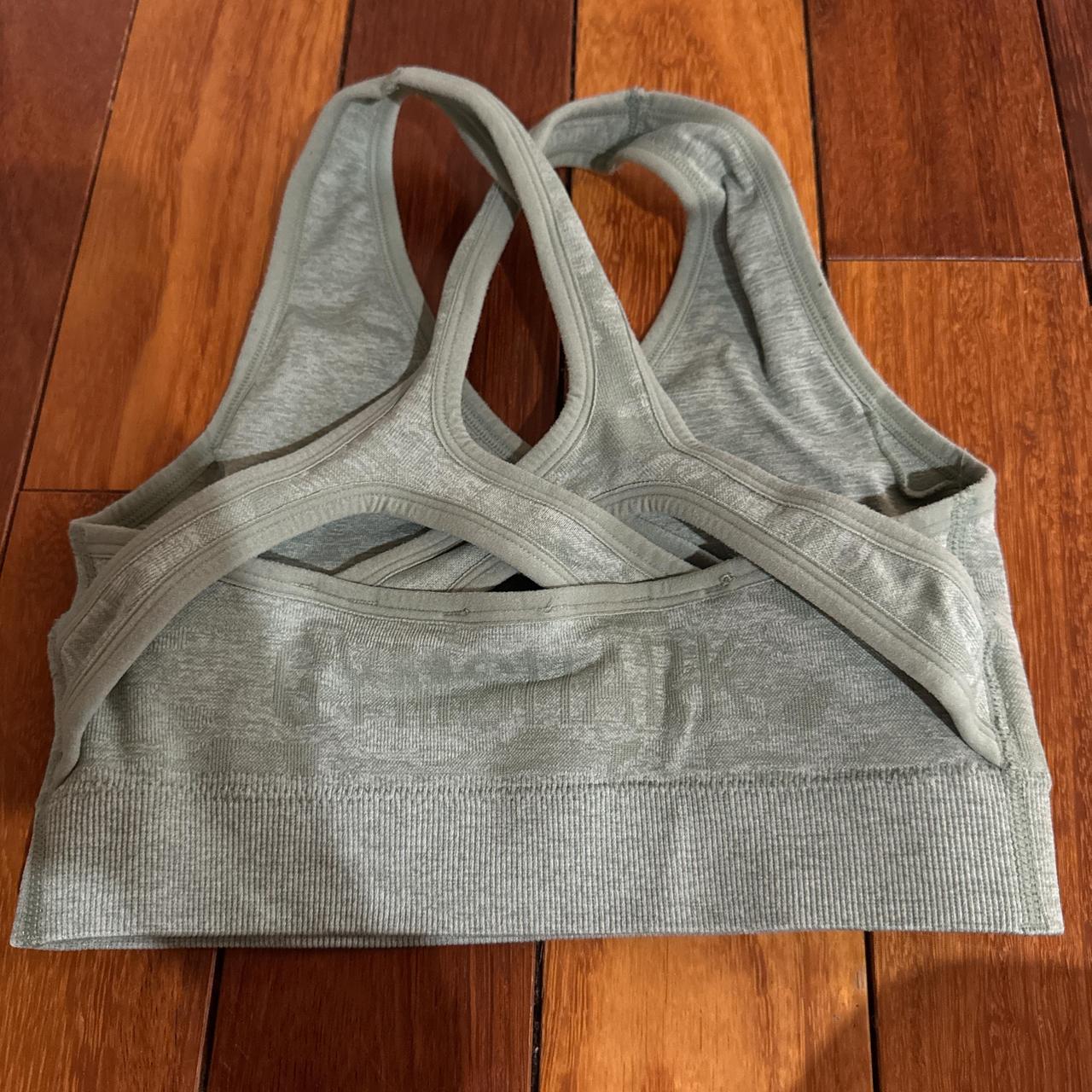 Small Green racer back gymshark sports bra | Depop