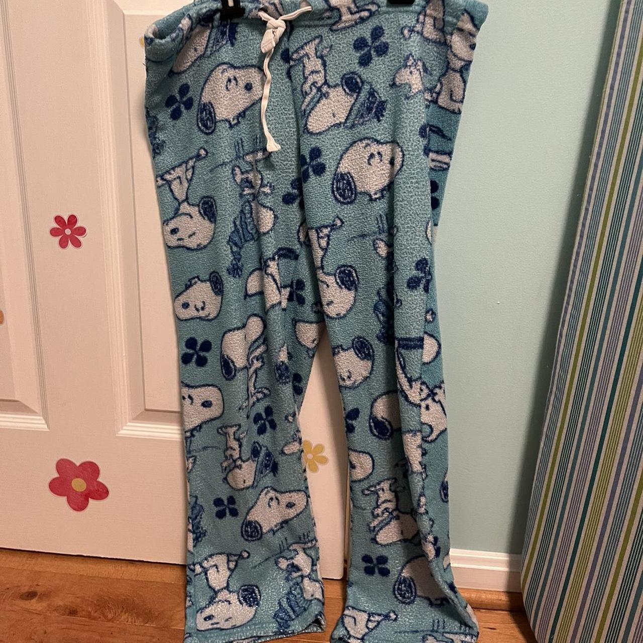 Snoopy pj pants. Size small, and the length runs... - Depop
