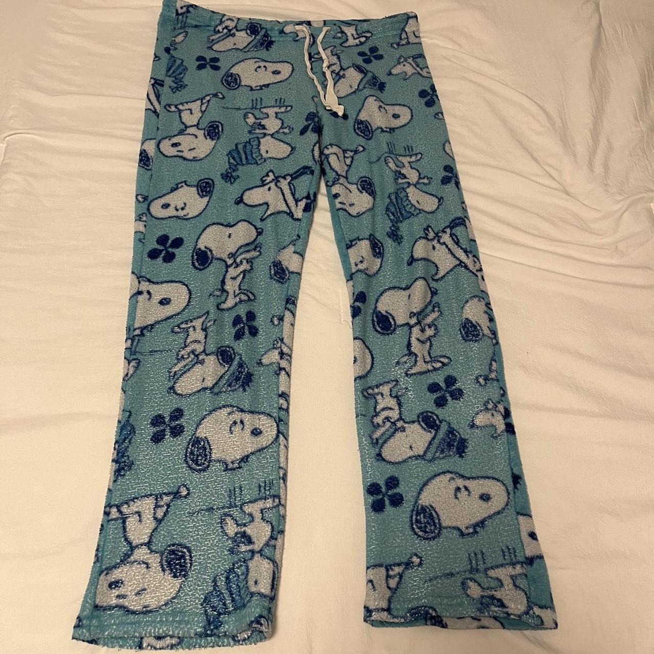 Snoopy pj pants. Size small, and the length runs... - Depop