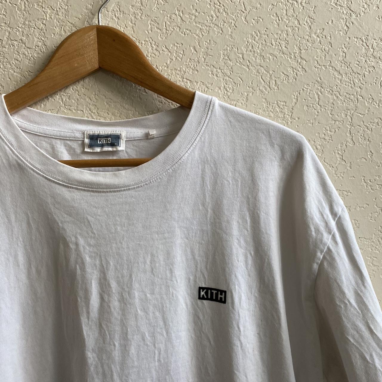 Kith Men's White and Black T-shirt | Depop