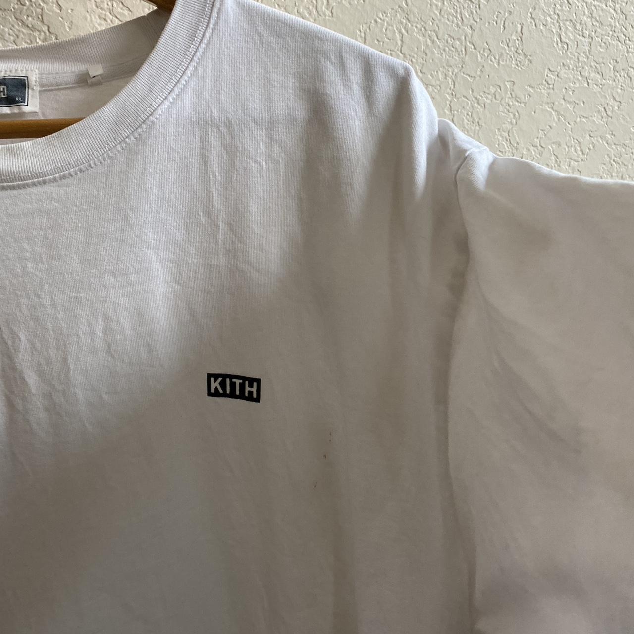 Kith Men's White and Black T-shirt | Depop