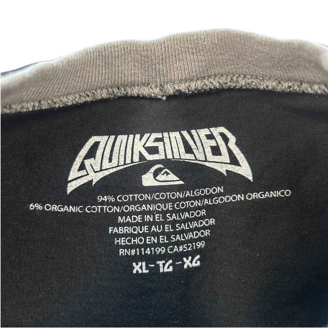 y2k cyber goth Quiksilver Surf Long Sleeve Layered... | Depop