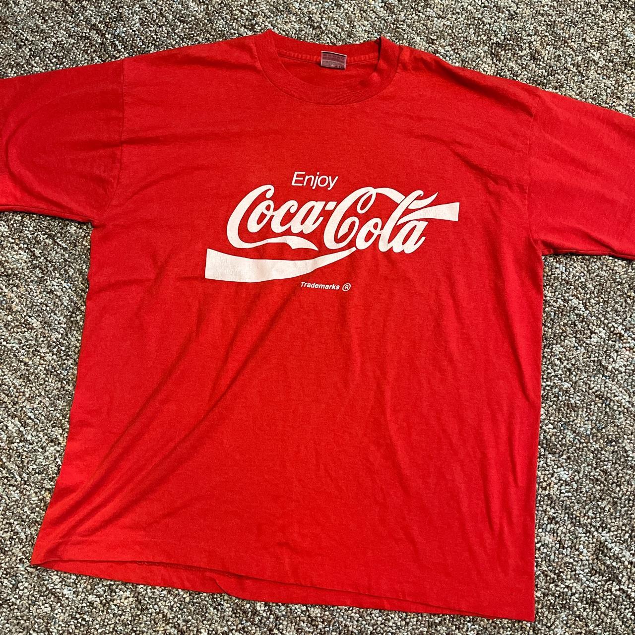 Coca-Cola Men's Red T-shirt | Depop
