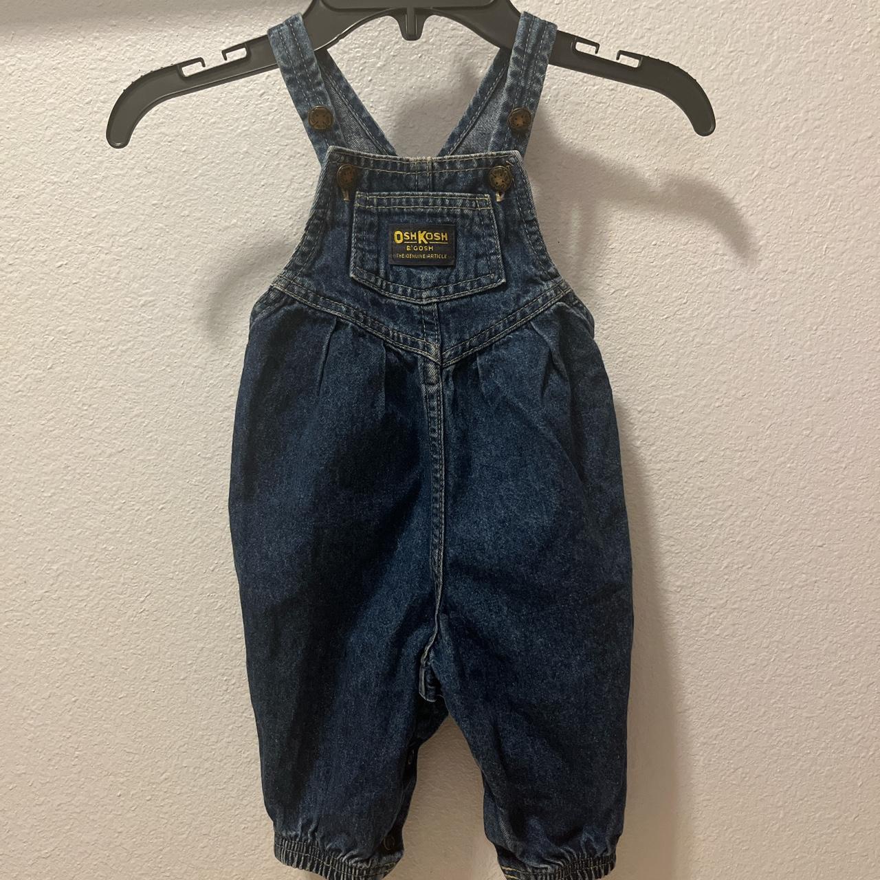 Vintage 80s era Oshkosh baby overalls. Size 6-9... - Depop